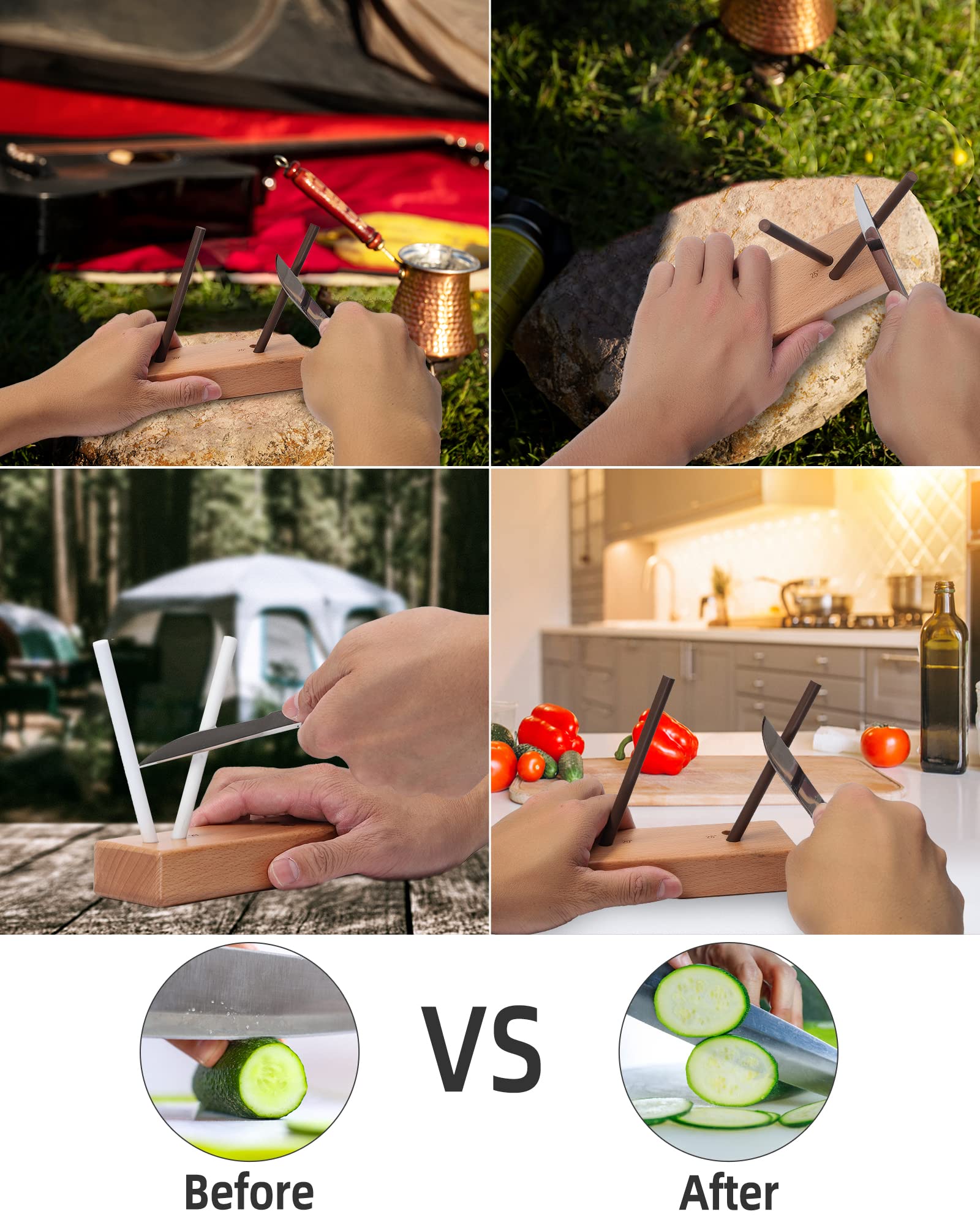 Mua 4-Rod Turn Box, Ceramic Sharpener Rod from Kitchen Sharpening Tool ...