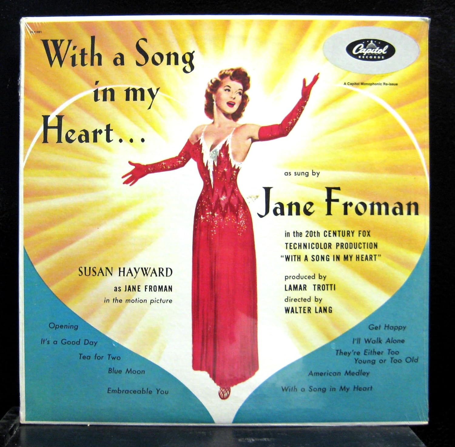 Jane Froman - JANE FROMAN (Susan Hayward) With a Song in My Heart vinyl ...