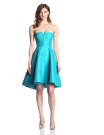 Amazon.com: HALSTON HERITAGE Women's Strapless Structured Dress with ...