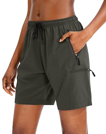 Amazon.com: SANTINY Women's Hiking Cargo Shorts Quick Dry Lightweight ...