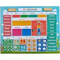 Amazon.com: My First Daily Magnetic Calendar | Weather Station for Kids ...