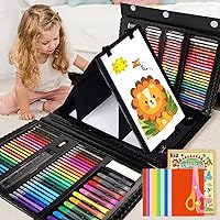 Amazon.com: 208 PCS Art Supplies,Drawing Art Kit for Kids Girls Boys Teens Artist, Art Set Case ...