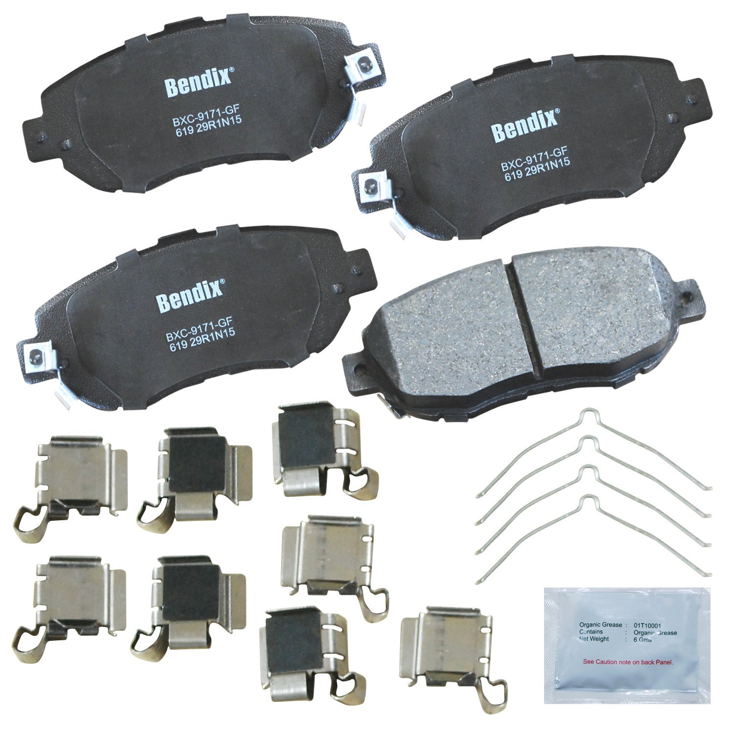Bendix Priority1 CFC619 Ceramic Front Brake Pads for Lexus GS300 2005 ...