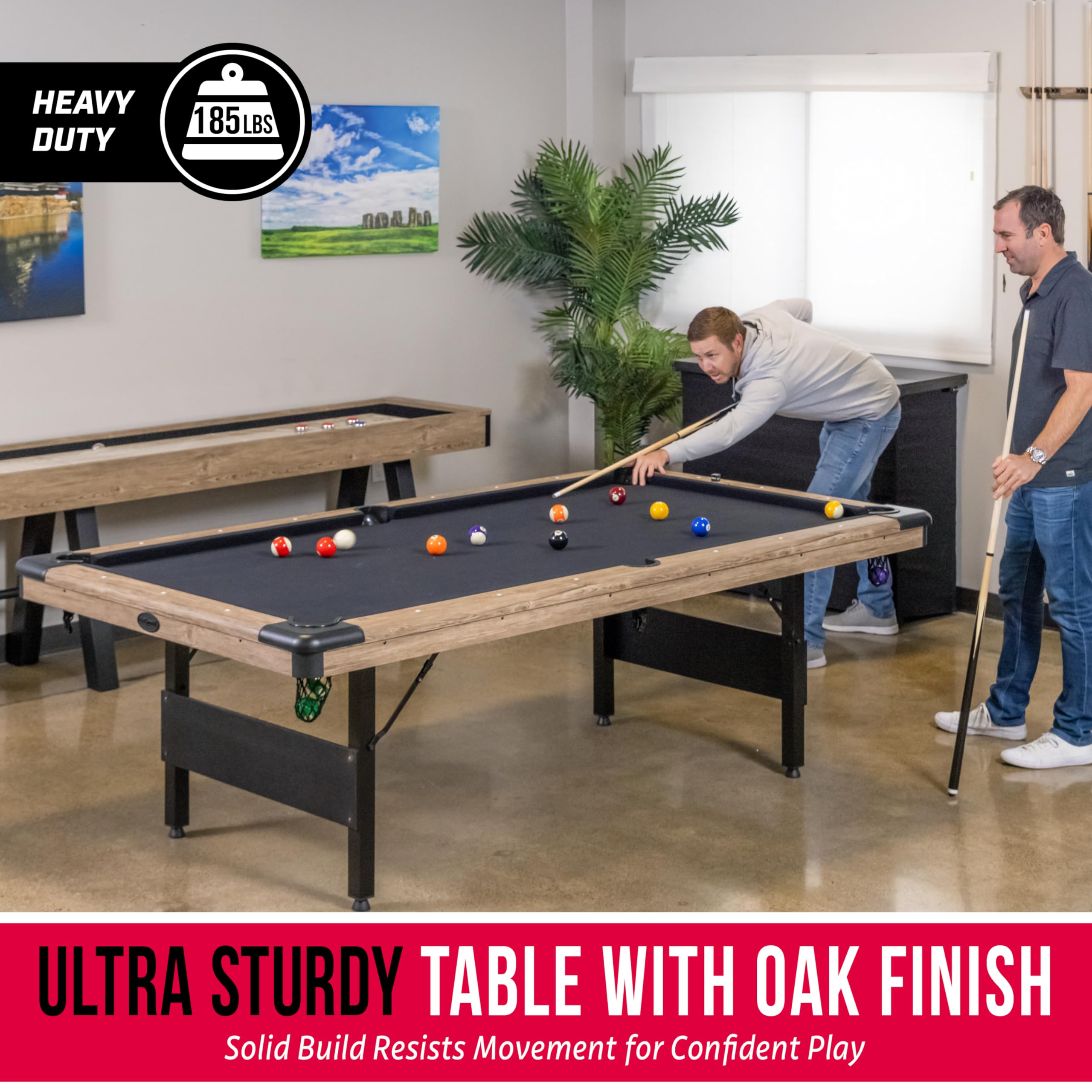 Mua GoSports 7 or 8 ft Portable Pool Table - No Assembly Required ...