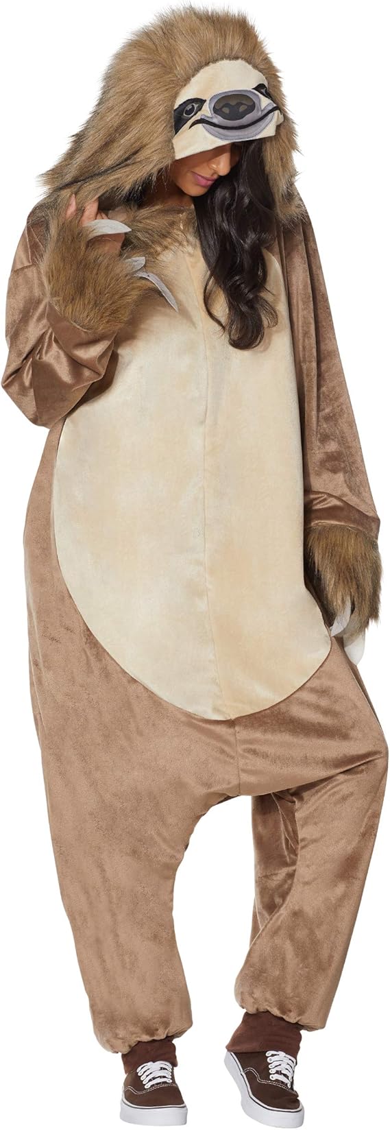 Amazon.com: Spirit Halloween Adult Faux Fur Sloth Union Suit: Clothing