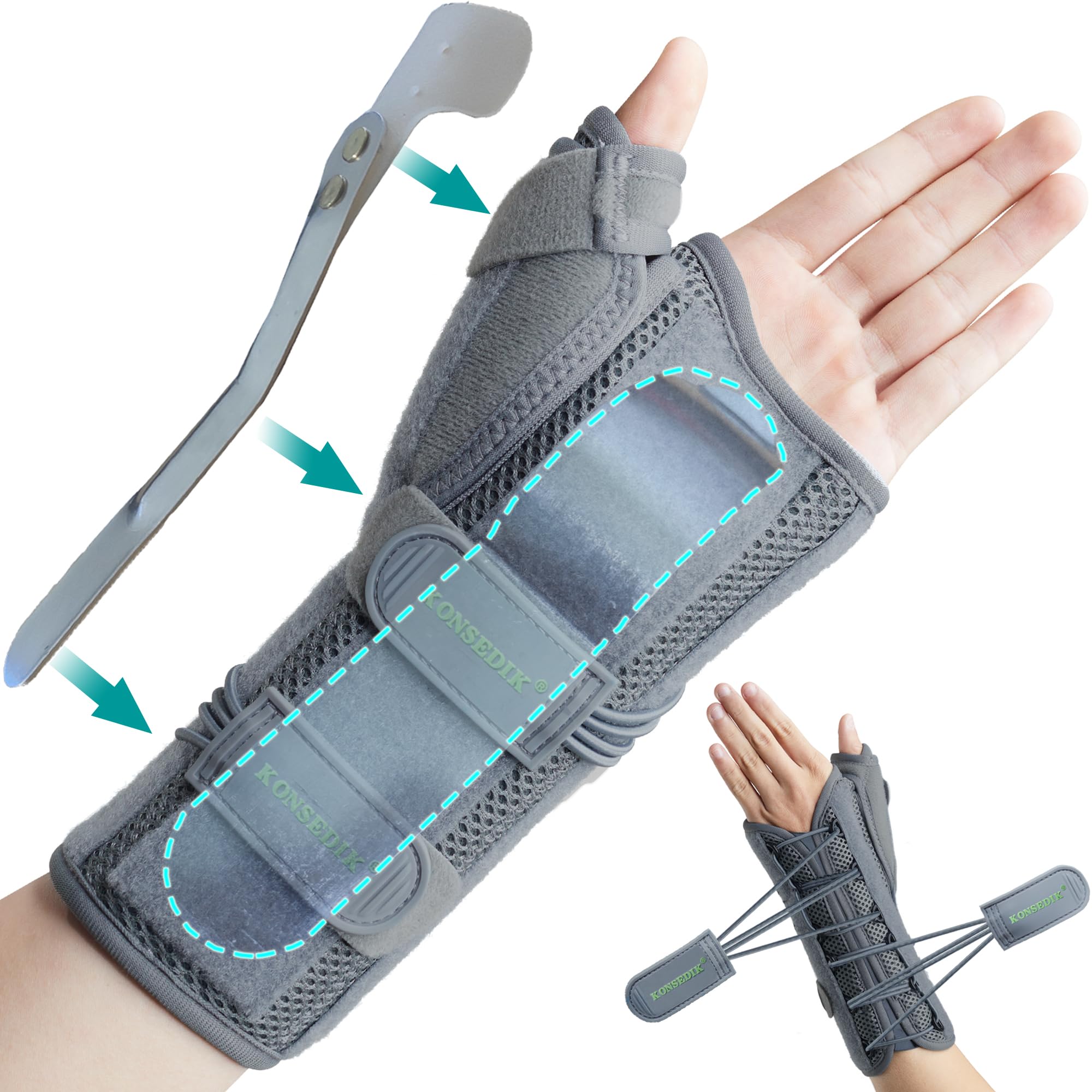 Mua Wrist Brace with Thumb Spica Splint,for De Quervain's Tenosynovitis ...