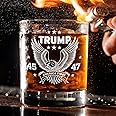 Amazon.com: Aclinko Donald Trump 11 Oz Whiskey Glass - Trump No. 45 47 ...