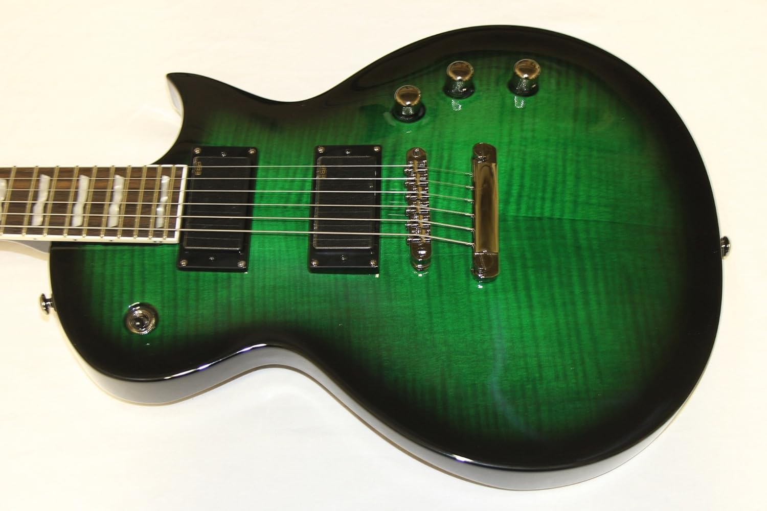 Amazon.com: ESP LTD EC-330 Flame Maple Top Electric Guitar (Flame Green ...