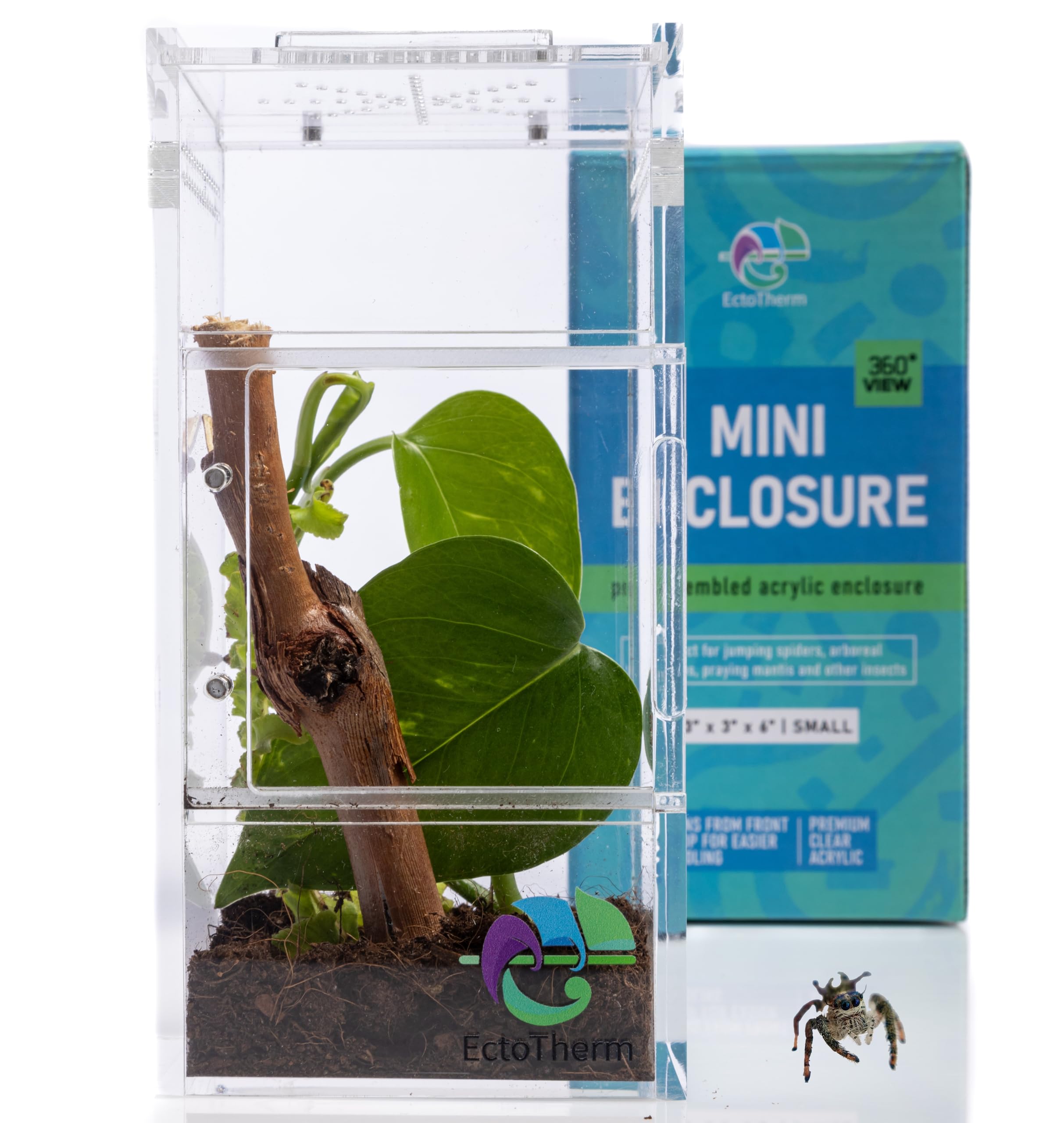 Mua EctoTherm Jumping Spider Enclosure - Complete Acrylic Terrarium Habitat for Spiders ...