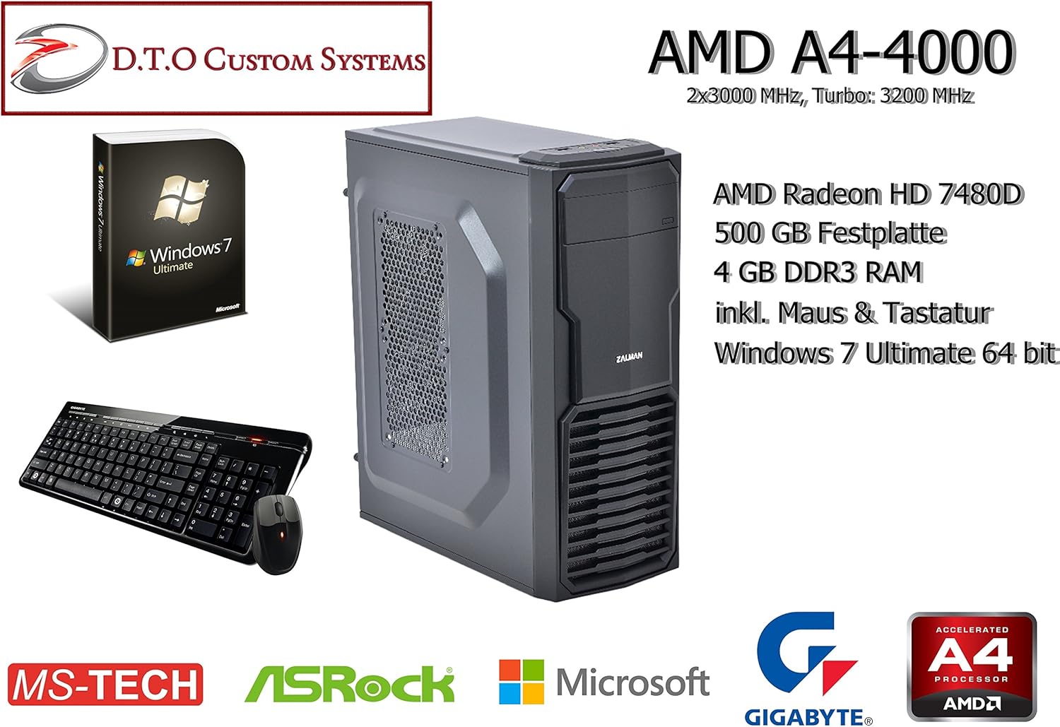 AMD série A A4-4000 / 3 GHz processeur: Amazon.fr: Informatique