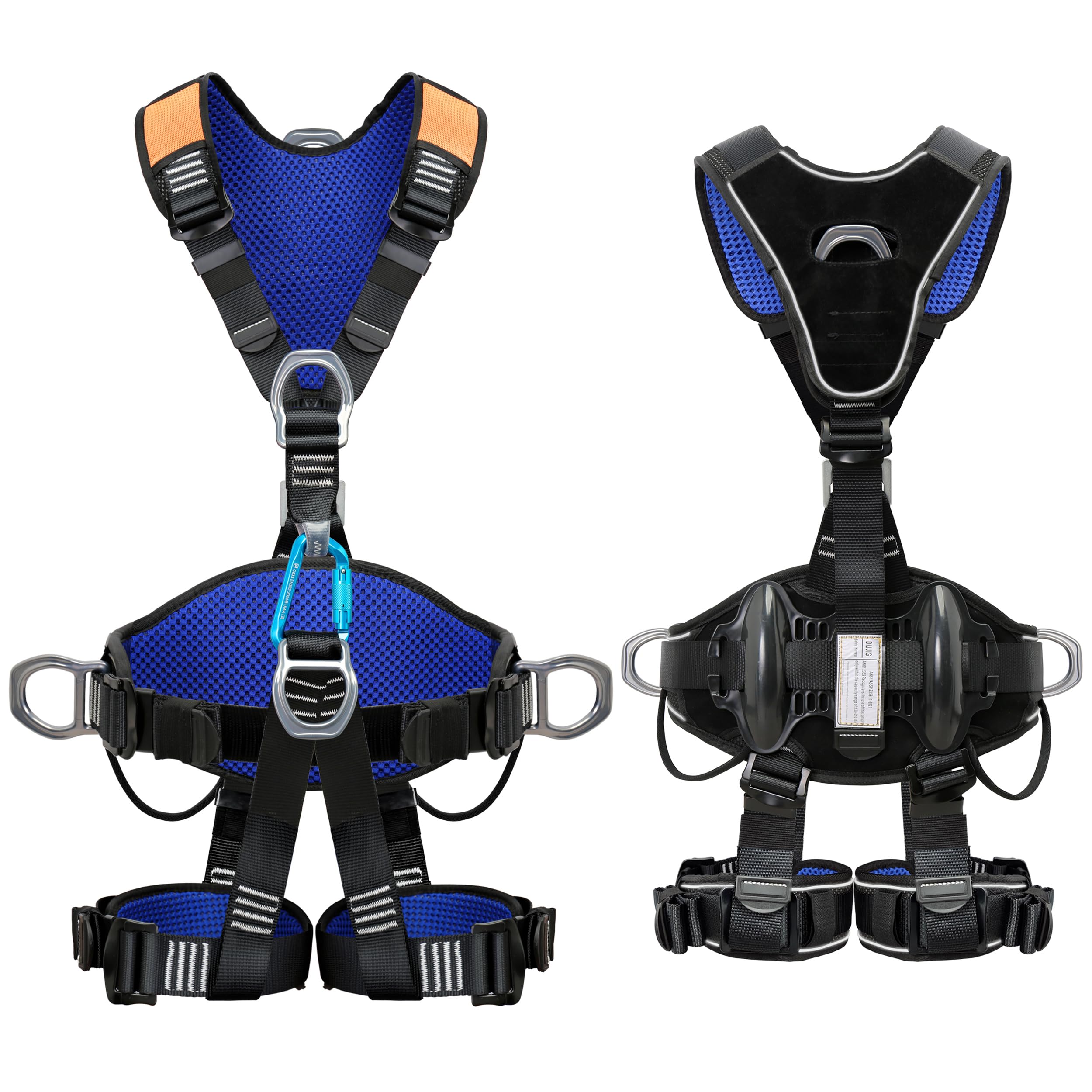 DIJJIG Fall Protection Full Body Safety Harness 5pt Roofing harnesses ...