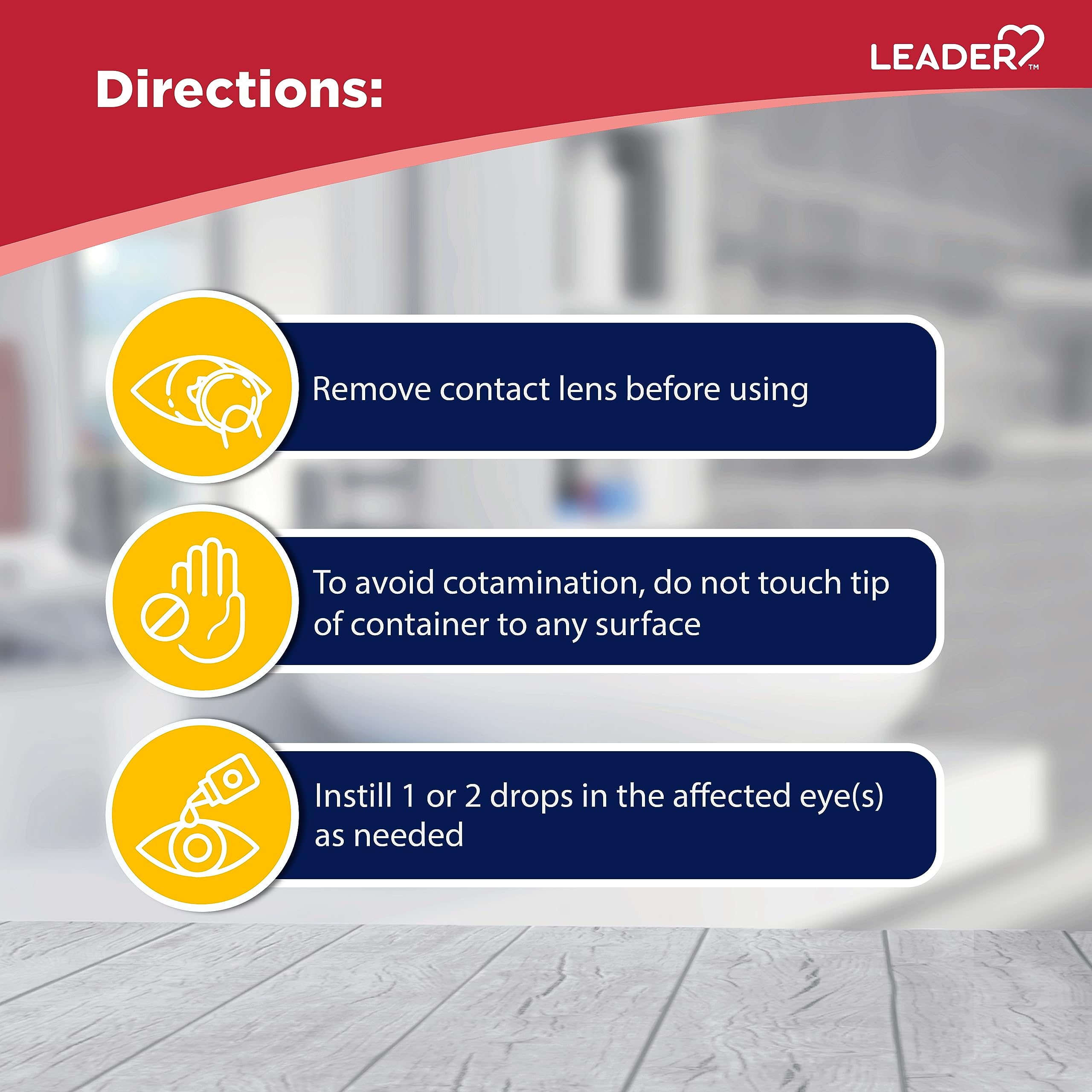 Mua Leader Artificial Tears Lubricant Eye Drops for Dry Eyes, 15 ml ...