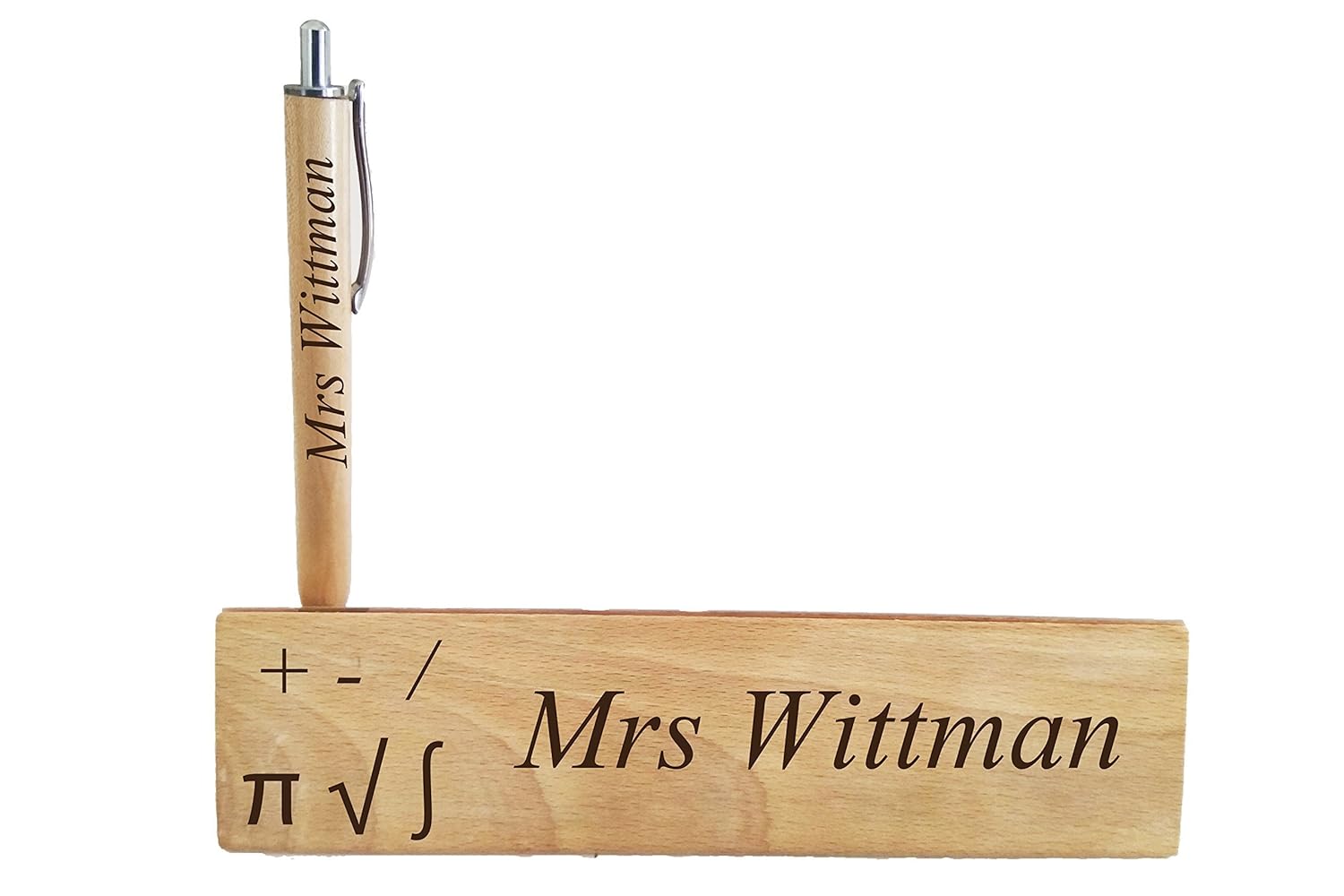 Amazon.com: Math Teacher Gift - Maths teacher personalized engraved pen ...