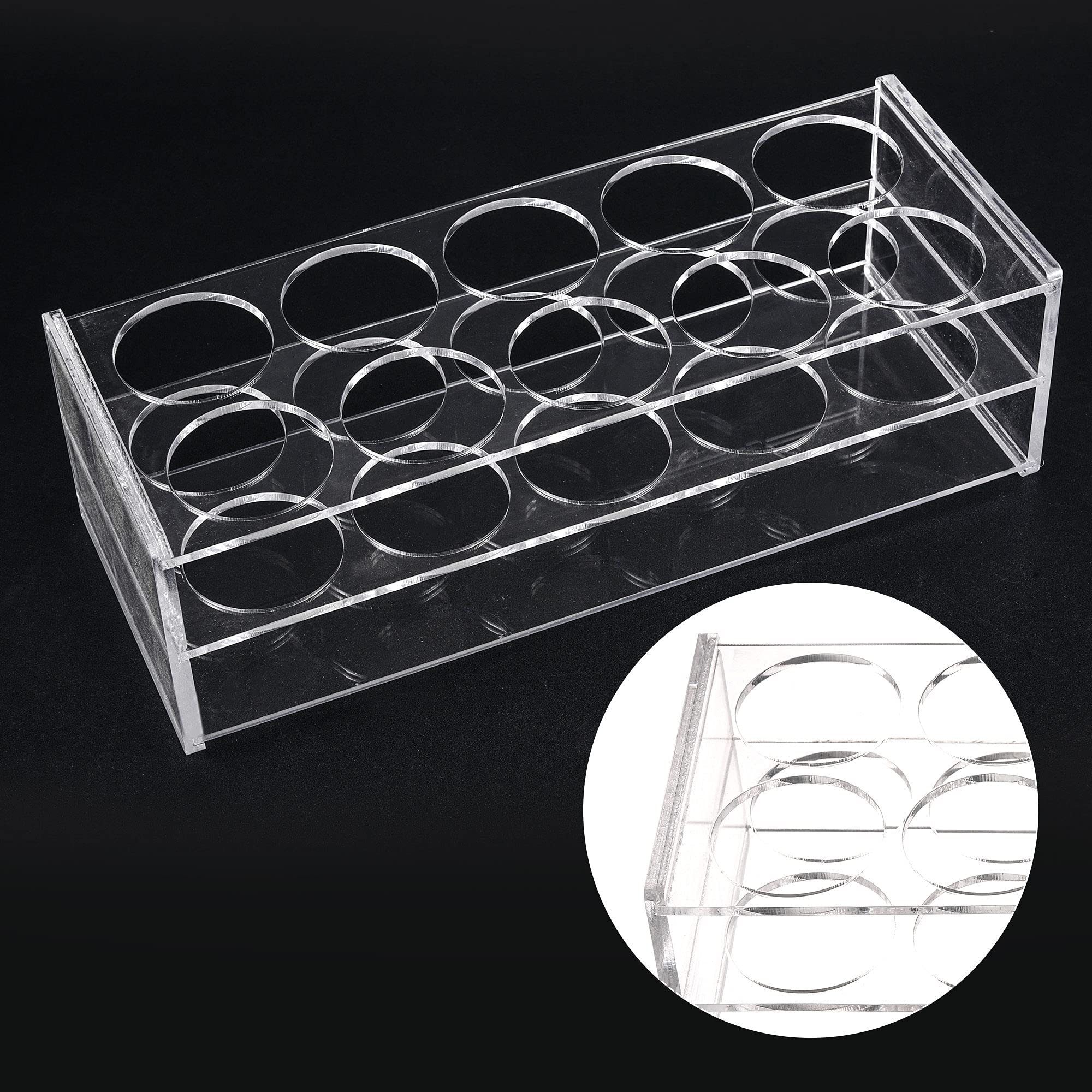 Mua MECCANIXITY 10-Well Acrylic Test Tube Rack Holder Lab Stand 40mm ...