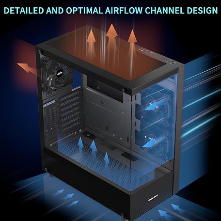 Mua MUSETEX K2 PC Case, Computer Case 360MM RAD Support, Type-C Black ...