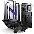 Amazon.com: Dexnor for Samsung Galaxy A35-5G Case, [2 Front Frame] [Bulit-in Slide Camera Cover ...