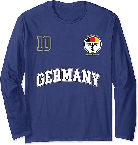 Amazon.com: Long Sleeve Germany Shirt Soccer Team 10 German Sports ...