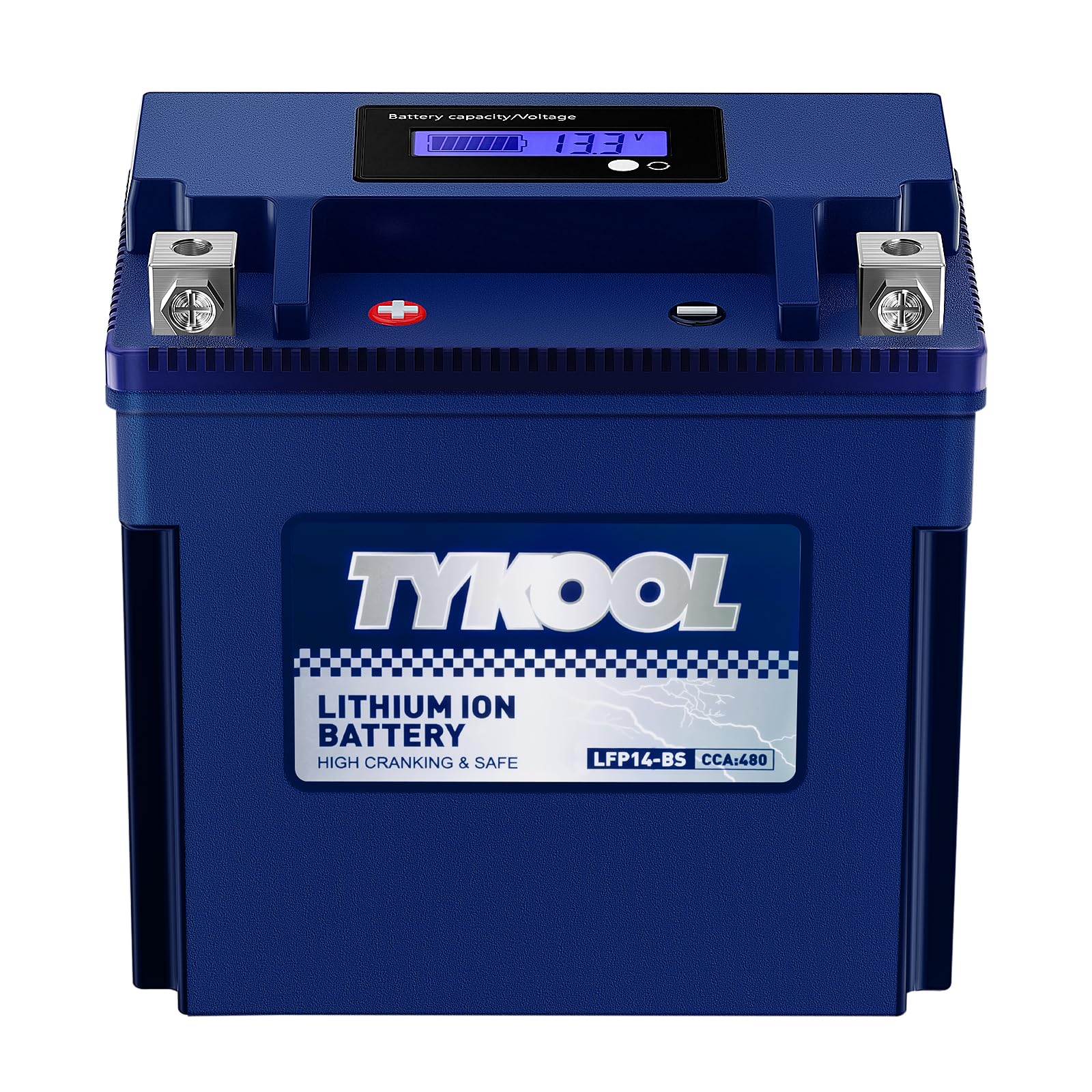 TYKOOL YTX14-BS/YTX14H/GYZ16H Lithium LiFePO4 Motorcycle Battery,12V ...