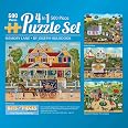 Amazon.com: Bits and Pieces - 4-in-1 Multi-Pack 500 Piece Jigsaw ...