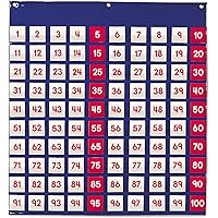 Amazon.com: Learning Resources Hundred Pocket Chart, Classroom Counting ...