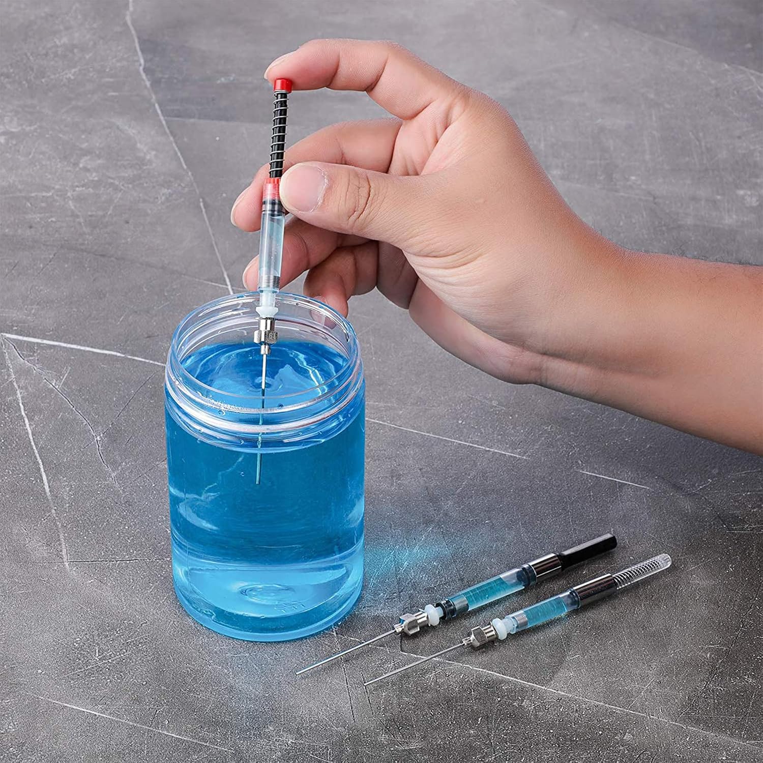 6 Pack Fountain Pen Ink Syringe Filler, Spring Converter with Removable ...