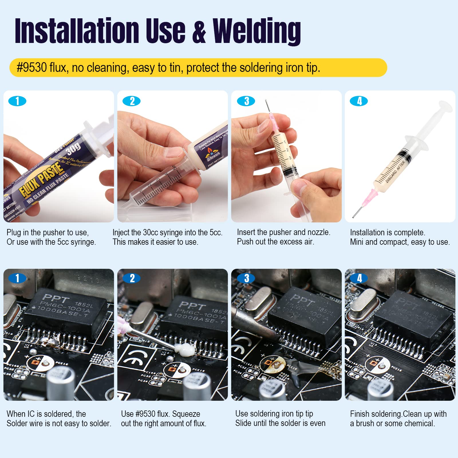 Mua BEEYUIHF Soldering Paste Flux, No-Clean Solder Flux, for Electrical ...
