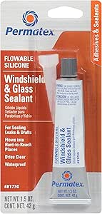 Permatex 81730 Flowable Silicone Windshield and Glass Sealer, 1.5 oz ...