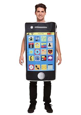 Adult Fancy Dress Smartphone Costume Mobile Phone iPhone Novelty Fun ...