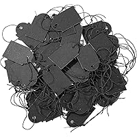 Amazon.com : 600 Pcs Black Price Tags with Elastic String, Gift Tags ...