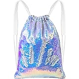 Amazon.com: Winmany Mermaid Sequin Backpack Glittering Outdoor Shoulder ...