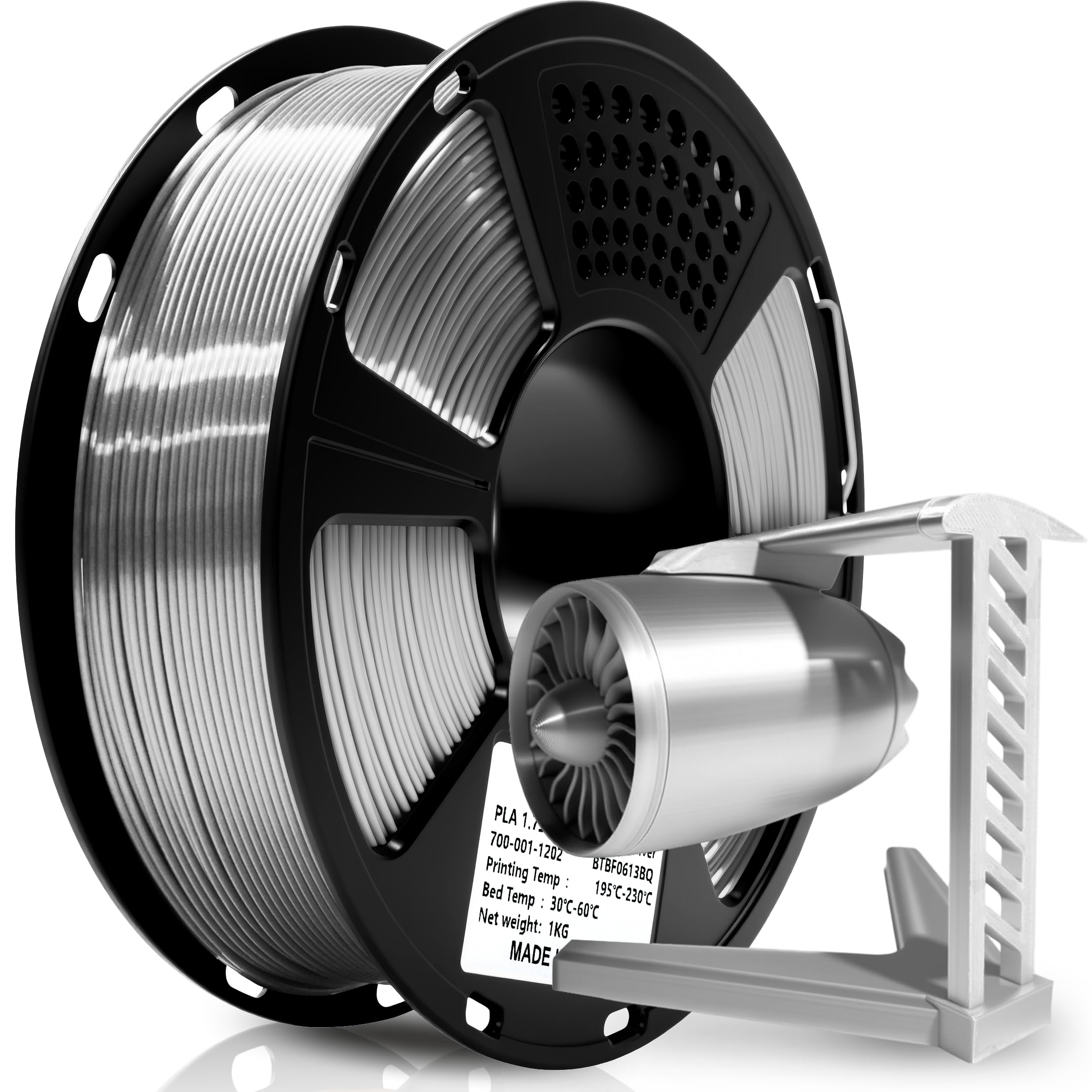 Geeetech Silk PLA Filament 1.75mm for 3D Printer, Metal-Like Shiny 3D ...