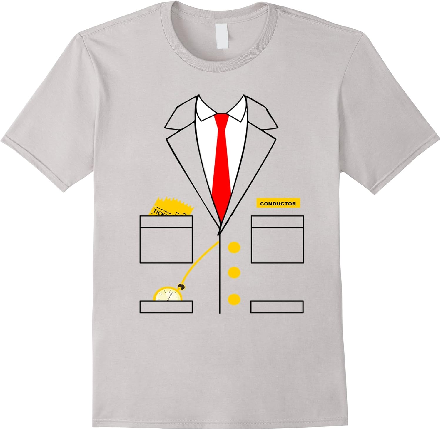 Amazon.com: Train Conductor Costume T Shirt for Adult or Kids: Clothing