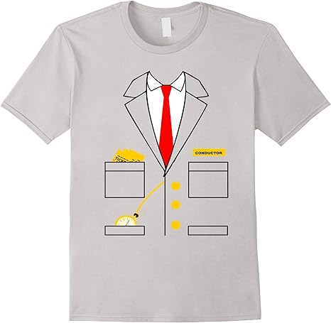 Amazon.com: Train Conductor Costume T Shirt for Adult or Kids: Clothing