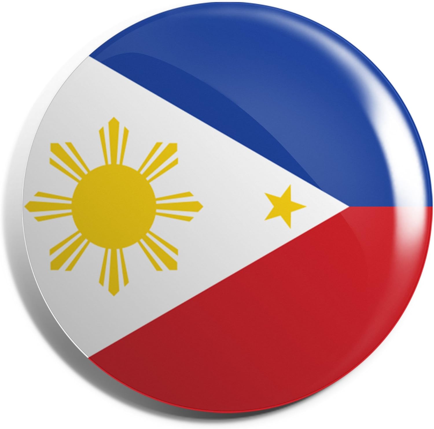 HippoWarehouse - Philippines Flag Badge Pin 25mm: Amazon.co.uk: Clothing