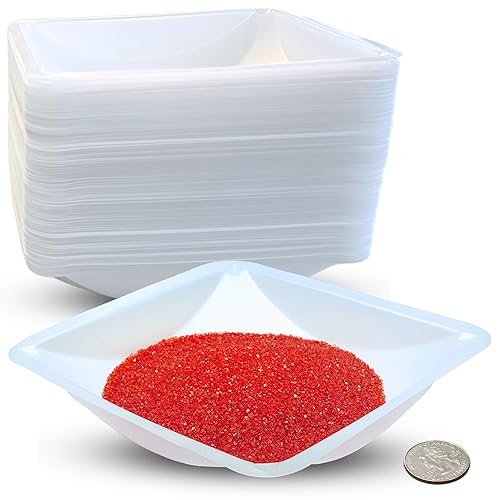 Weigh Boats Large (330ml, 125 Pack) Disposable Plastic Trays for Scale ...