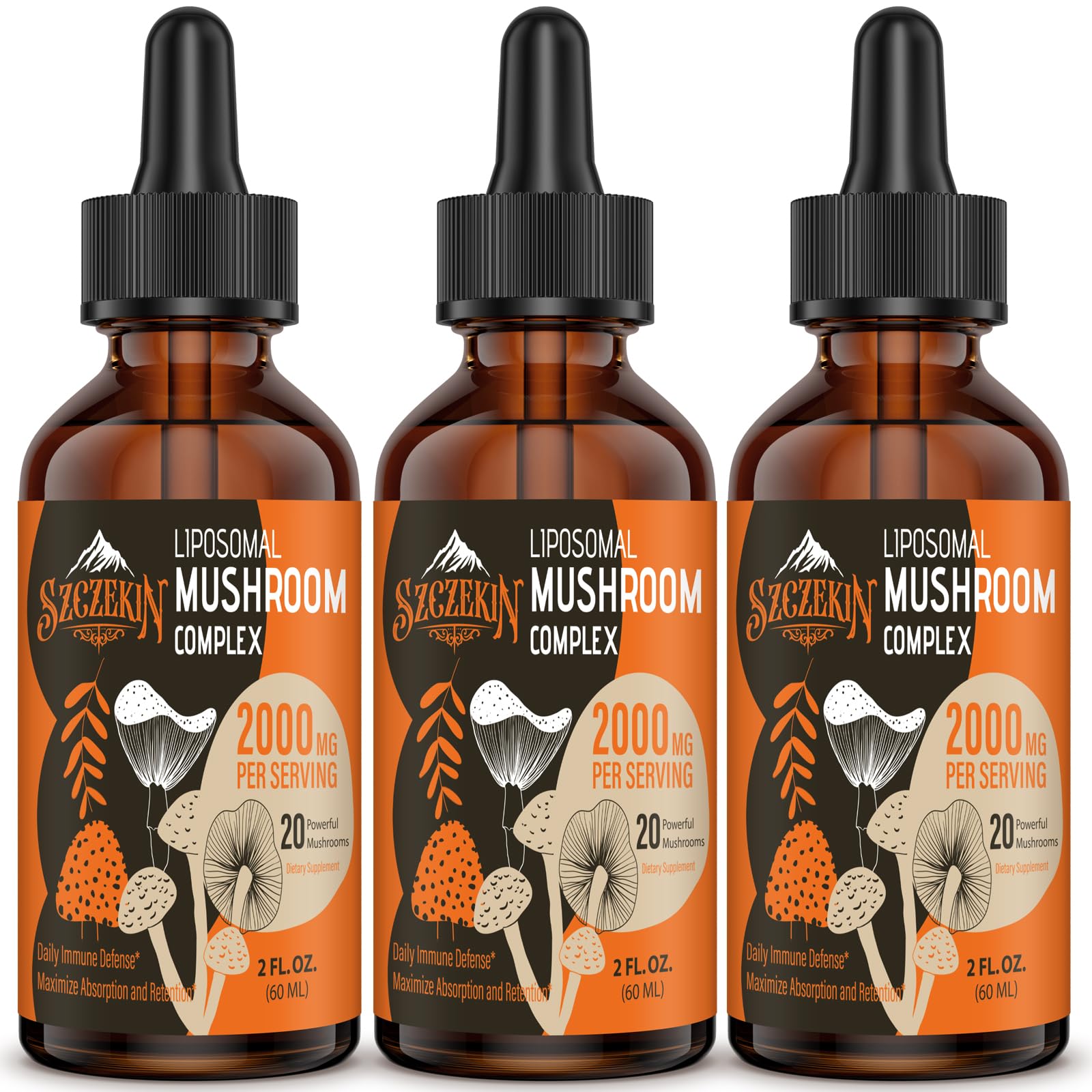 Mua Liposomal Mushroom Complex Drops 2000 MG - 20 Organic Mushroom ...