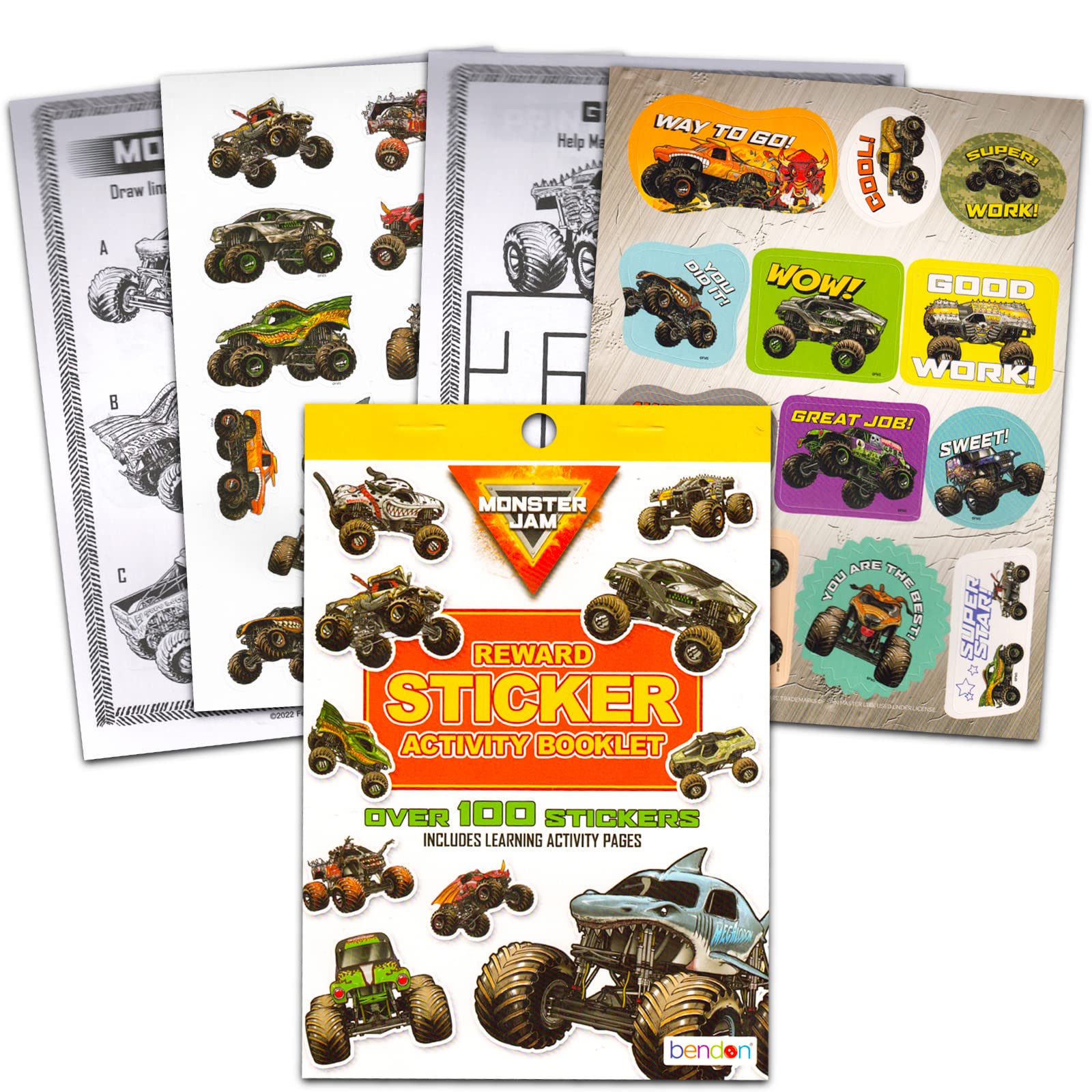 Mua Monster Jam Ultimate Coloring Book Set for Kids ~ Activity Bundle ...