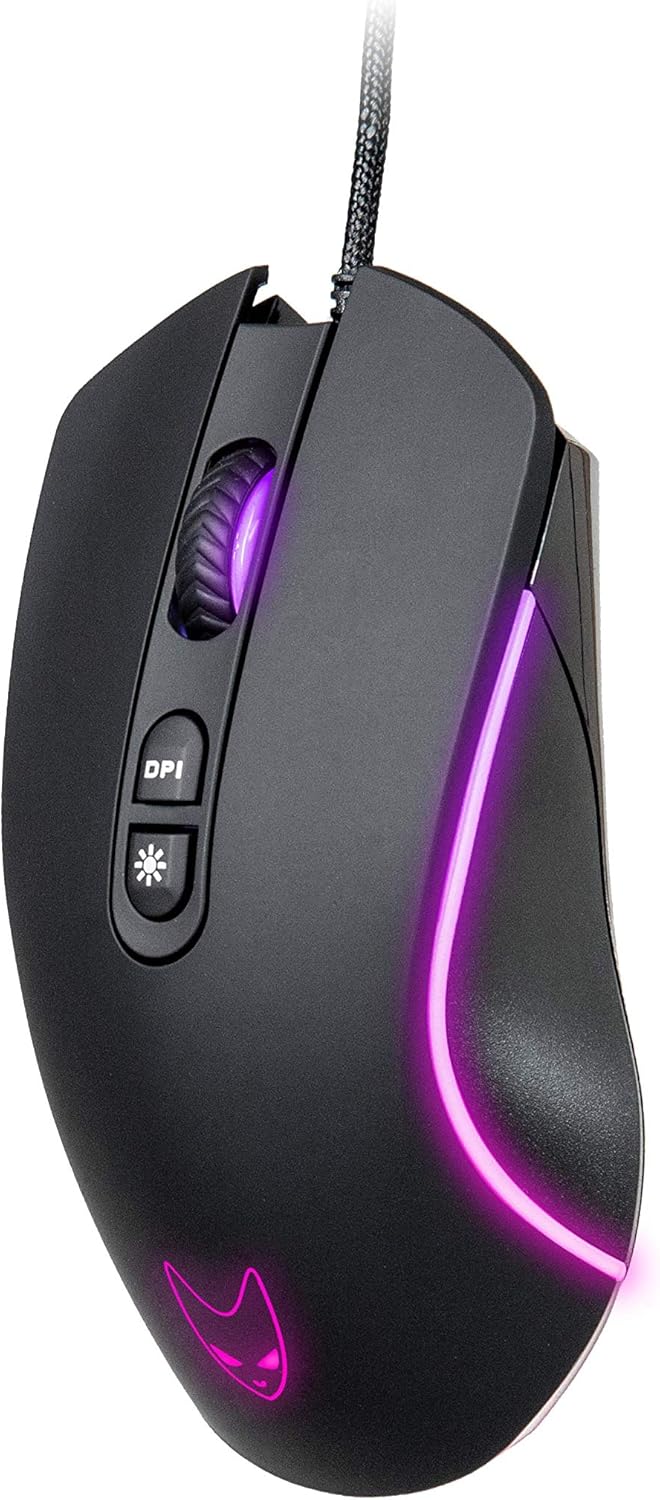 Oversteel SOLDER – RGB Gaming Mouse, 7 Programmable Buttons, 4200 DPI ...