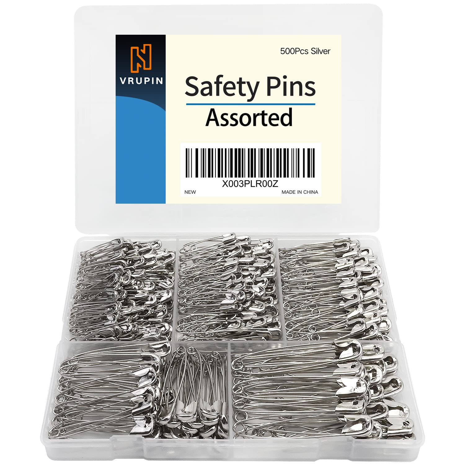 Mua Safety Pins Assorted, 500 PCS Safety Pins, 5 Different Sizes Safety ...