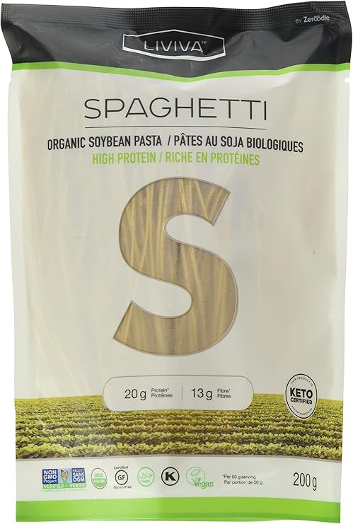 Zeroodle Organic Soybean Spaghetti, 200g (Packaging may vary): Amazon ...