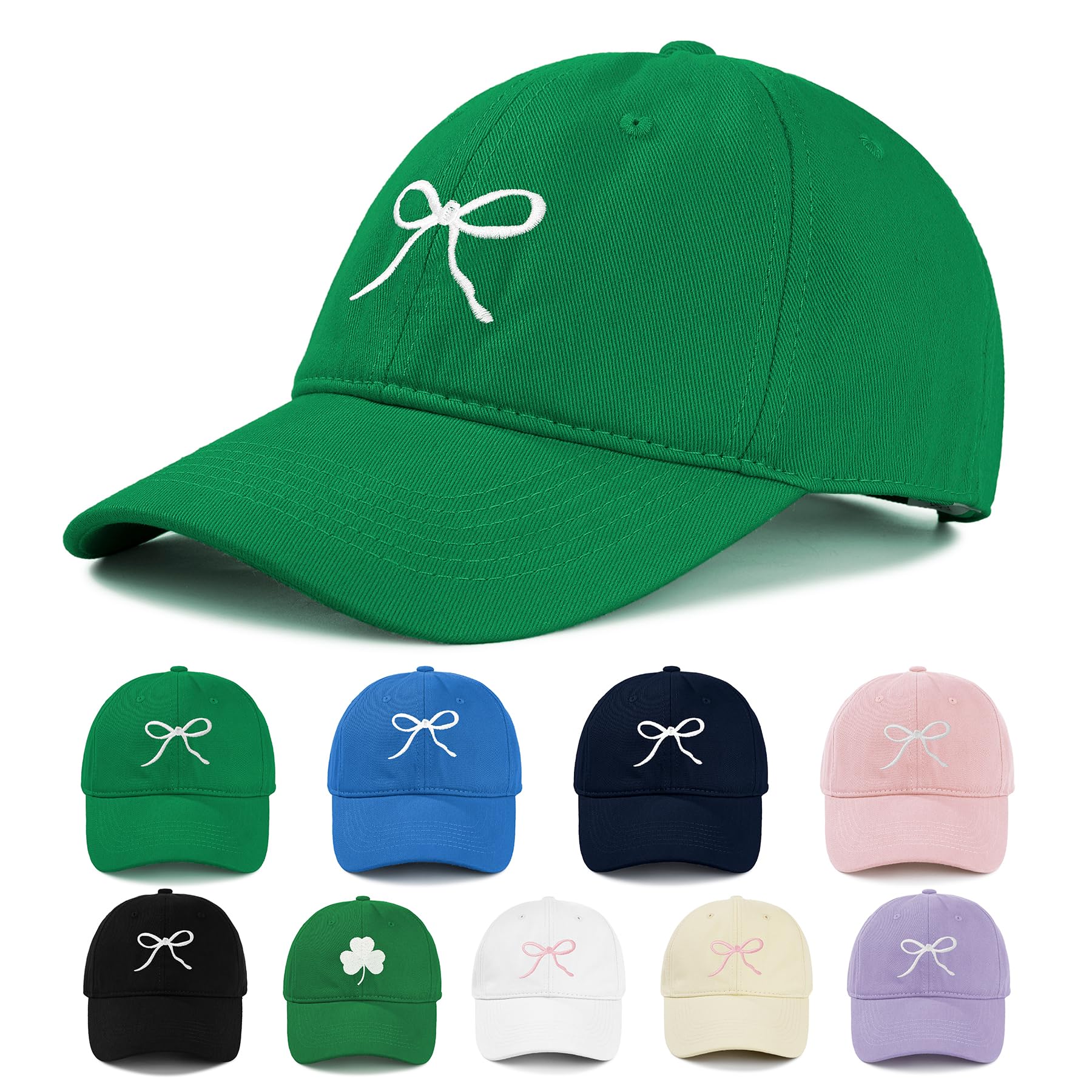 Zando Trendy Bow Baseball Caps for Women Men Girls Dad Preppy Y2k Sweet ...