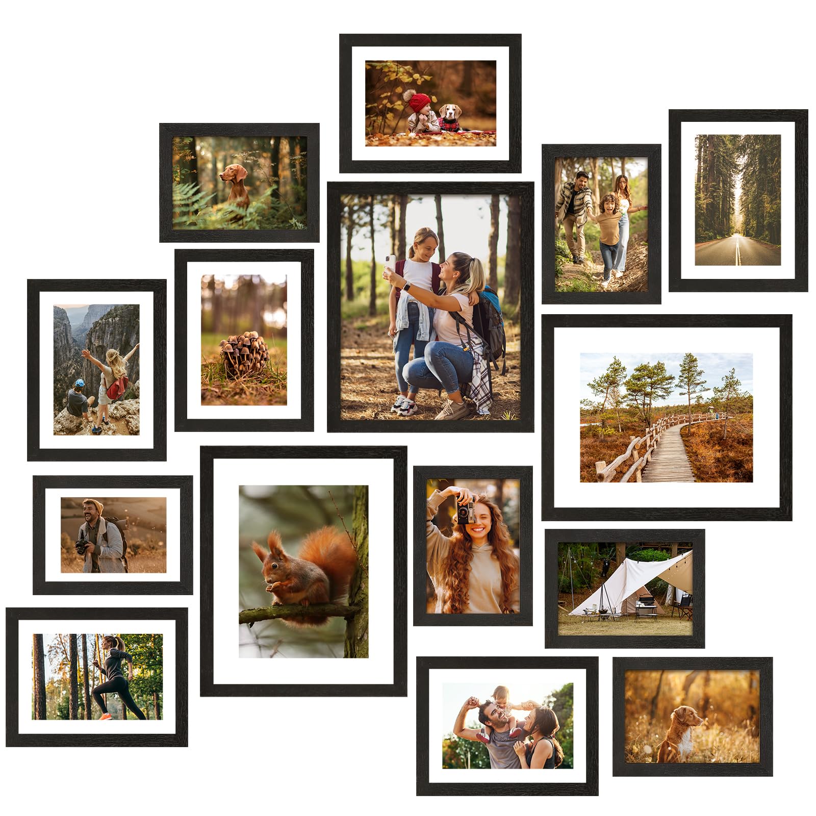 Mua Fixwal Picture Frames Set, 15 Pack Black Picture Frames Collage ...
