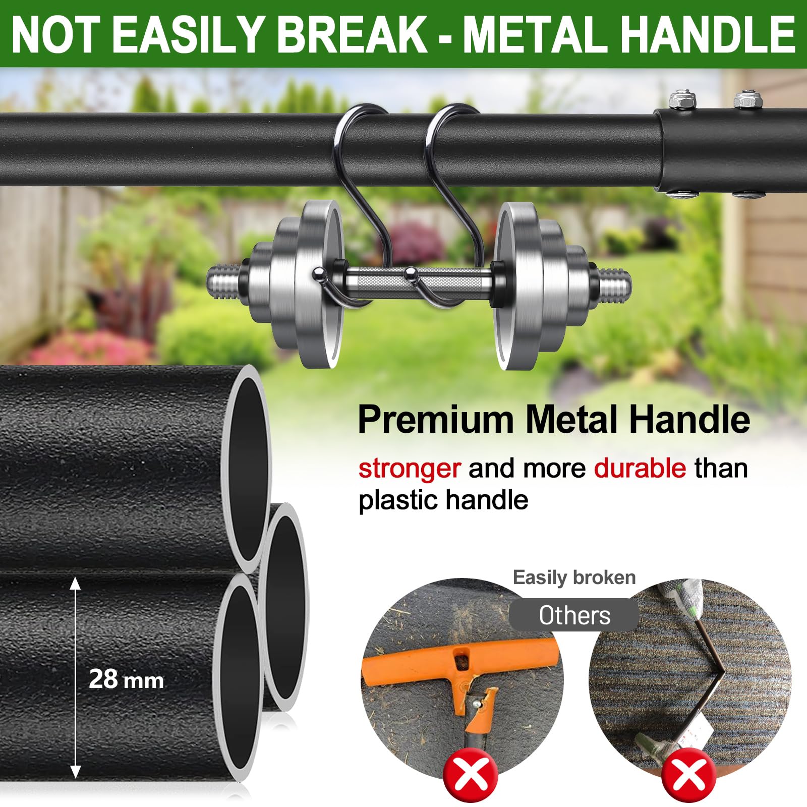 Mua Half Moon Edger, Sharp Saw-Tooth Manuel Edger Lawn Tool with T-Grip ...