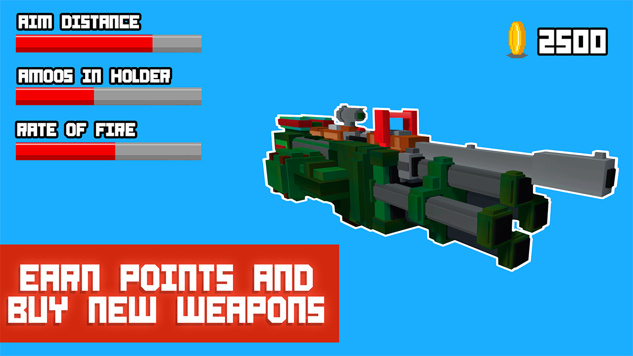 Block Sniper Survival 3D: Armed Force of Battle Warriors Pixel Shooting ...