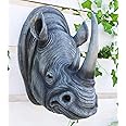 Amazon.com: Ebros Realistic Safari Black Rhino Wall Plaque 14.5" Tall ...