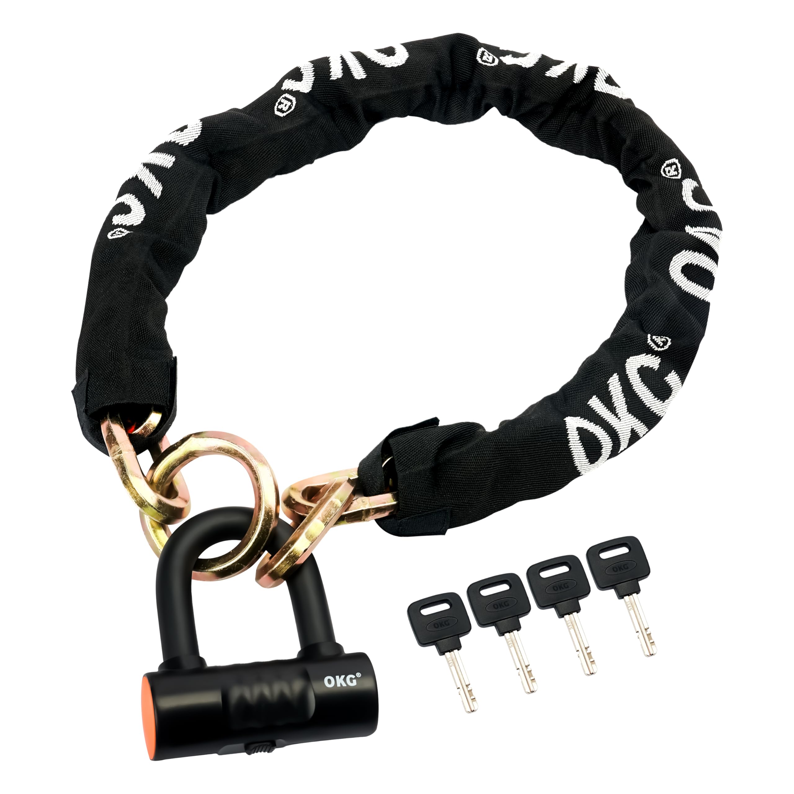 Mua OKG Heavy Duty Motorcycle Chain Lock, 4 Keys, 3.3 ft x 1/2 in (12mm ...