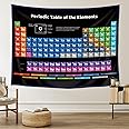 Amazon.com: Riyidecor Periodic Table Tapestry 80WX60L Inch Chemistry ...