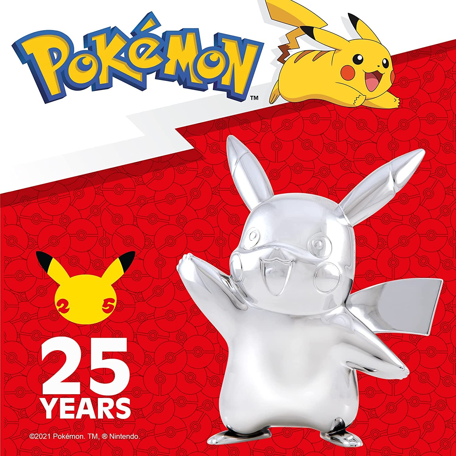 Mua Pokémon 25th Celebration 3-inch Silver Pikachu #2 - Pokémon Figure ...