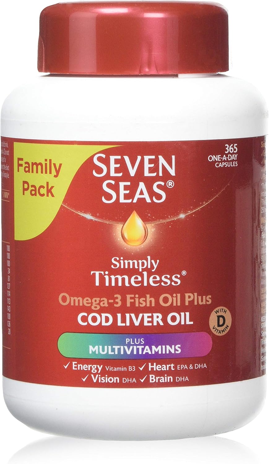 Seven Seas Cod Liver Oil Plus A-Z Multivitamins – 365 Capsules – BigaMart