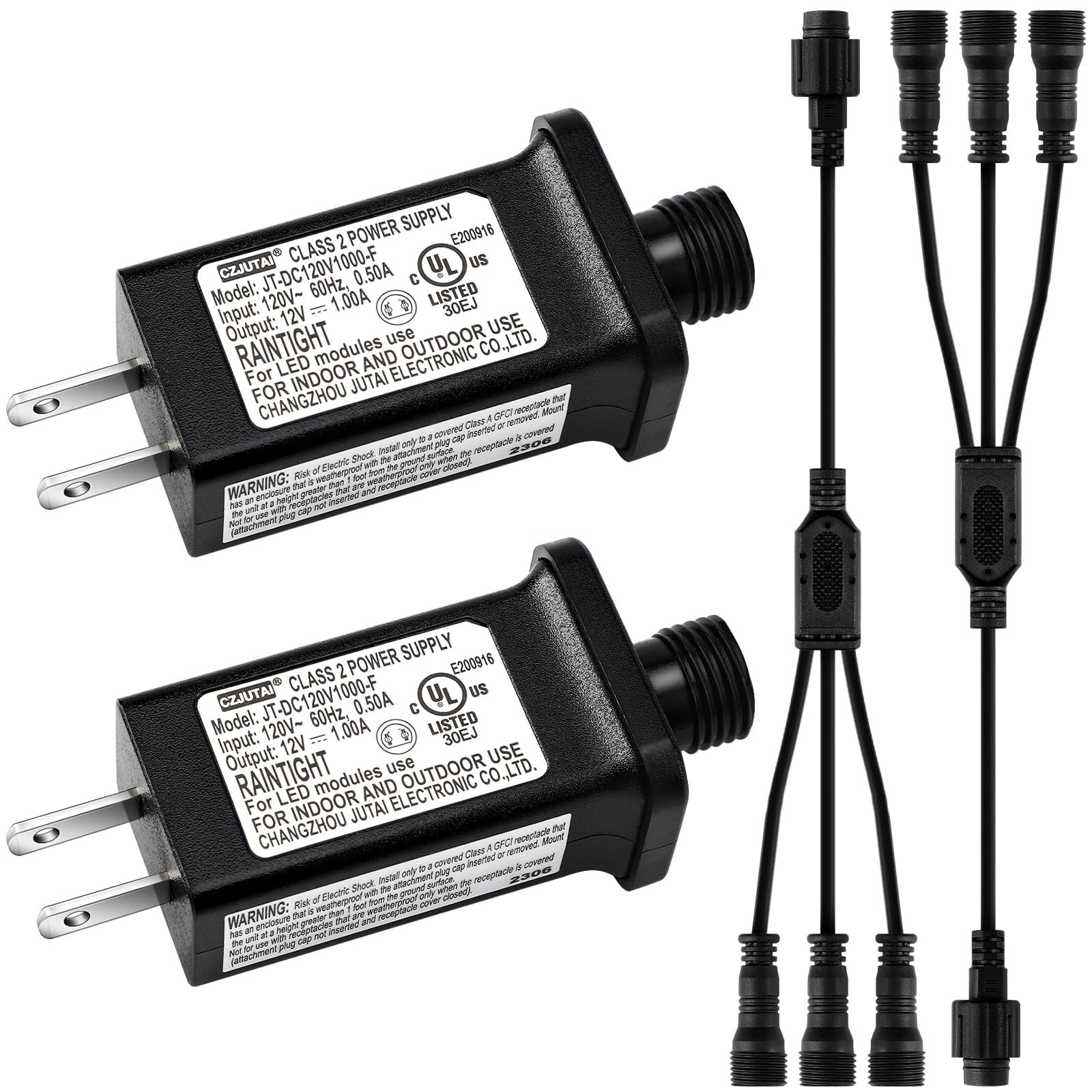 Kingdder 4 Pcs 12V Class 2 Power Supply Yard Inflatable Adapter ...